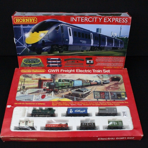 Two boxed Hornby OO gauge train sets to include R1207 Intercity Express ...