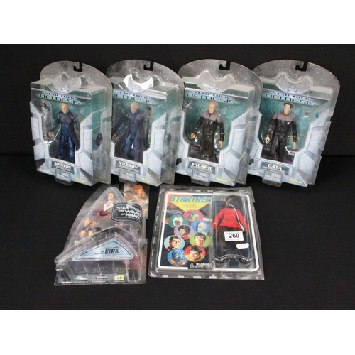 Six carded Diamond Select / Art Asylum Star Trek figures featuring Star ...
