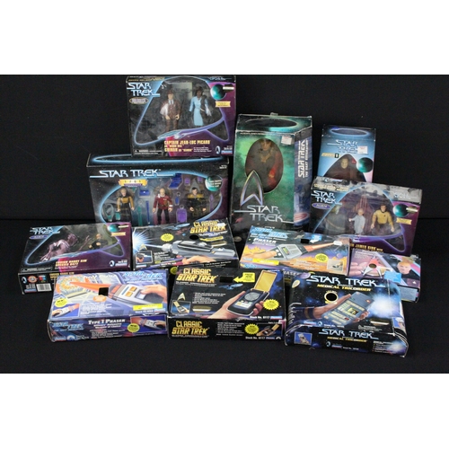Collection of boxed Playmates Star Trek figures and accessories ...