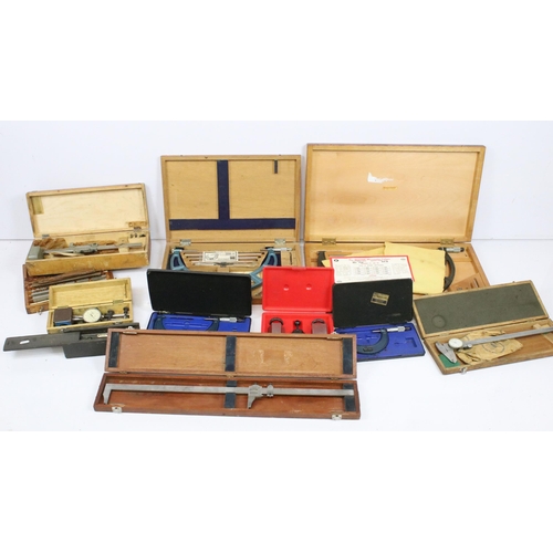 Collection of 20th century vintage engineering items to include gauge ...