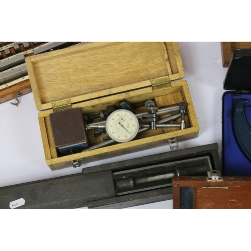 Collection of 20th century vintage engineering items to include gauge ...
