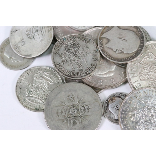 A collection of British pre decimal silver to include pre 1920 and pre ...