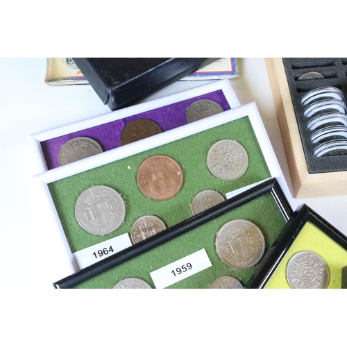 A large collection of British pre decimal coins including pre decimal ...