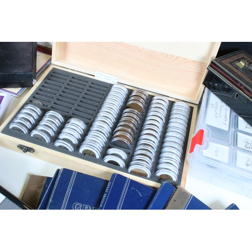 A large collection of British pre decimal coins including pre decimal ...