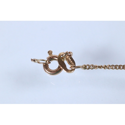 Collection of 9ct gold chains to include a fine curb link chain (marked ...