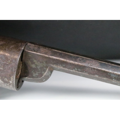 An 1845 English transitional percussion bar hammer revolver by Charles ...