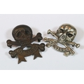 2 x 17th/21st Lancer “Death or Glory” skull and crossbones military cap ...