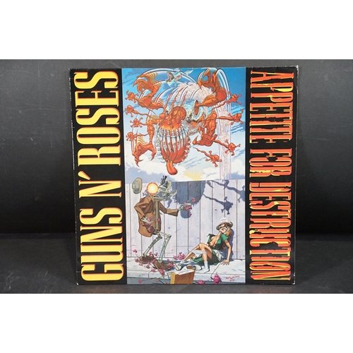 Vinyl - 28 Rock LPs to include Guns N Roses x 2 (Appetite For ...