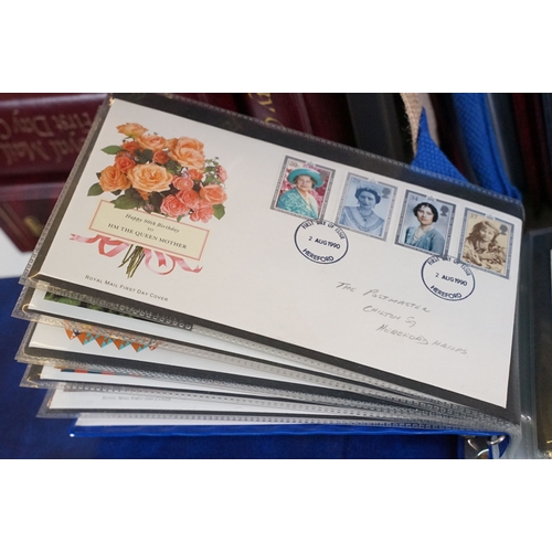Collection of British First Day Covers contained within ten FDC's ...