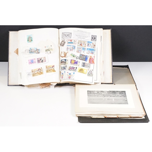 An album of Cricket related ephemera to include press photographs together with an album of British,