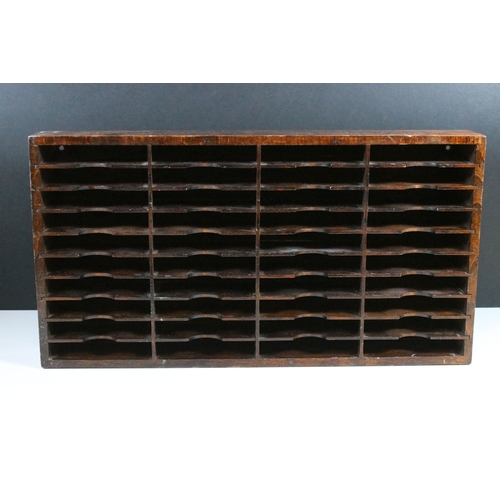 Mid 20th Century desk stationery pigeon hole filing unit rack ...