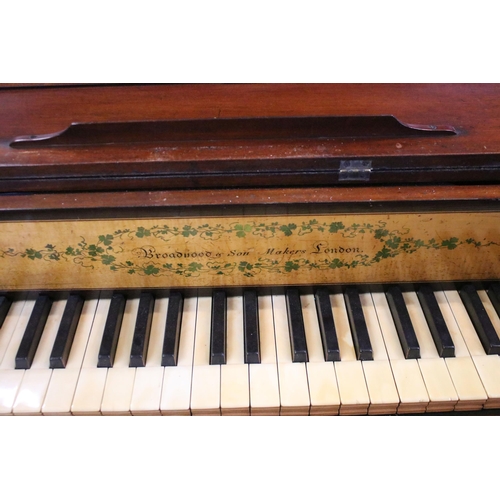 John Broadwood & Son, circa 1793, mahogany square piano with sheet ...