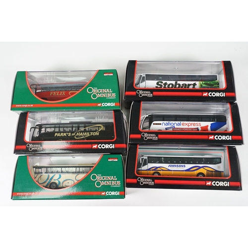 72 Boxed / cased Corgi Original Omnibus diecast model buses to include ...