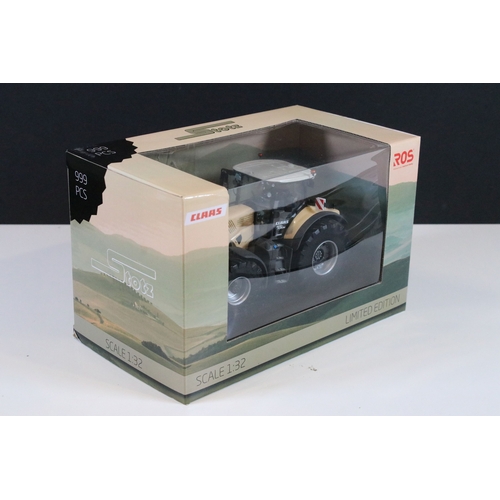 Two boxed ltd edn ROS 1/32 diecast Claas farming models to include ...