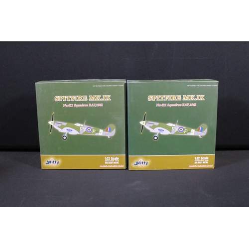 12 Boxed Witty Wings 1/72 diecast model aircraft to include 5 x ...