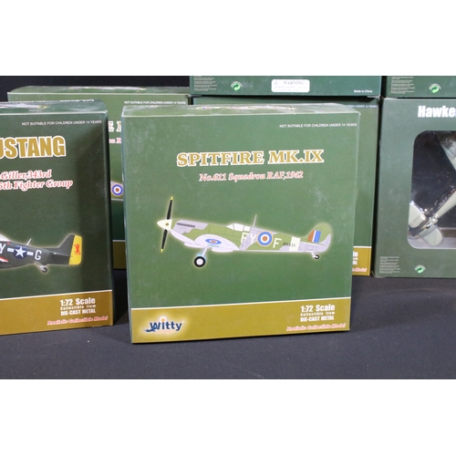12 Boxed Witty Wings 1/72 diecast model aircraft to include 5 x ...