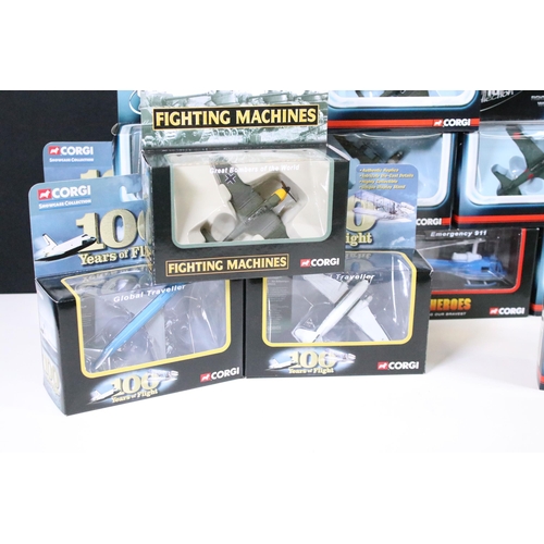 12 Boxed Corgi diecast model planes to include 6 x The Corgi Collection ...