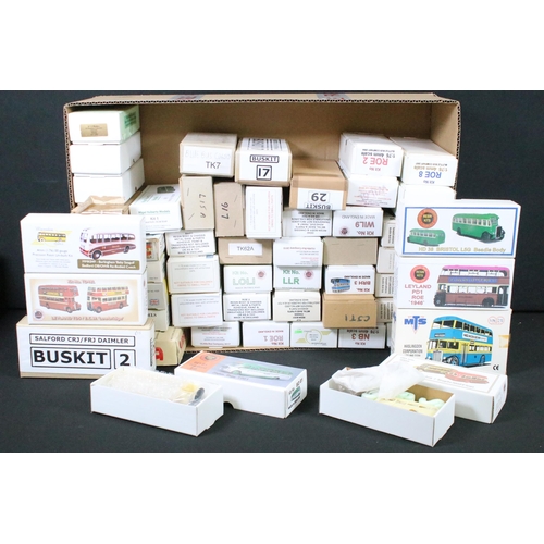 51 Boxed metal, plastic and resin bus model kits to include Little Bus ...