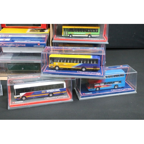35 Boxed / cased Corgi Original Omnibus diecast model buses to include ...