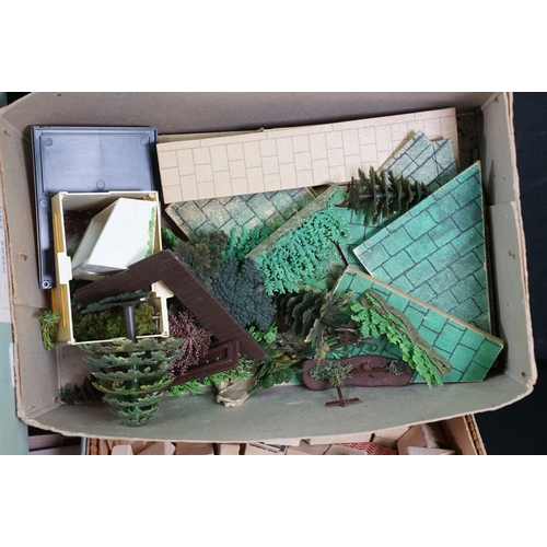 Collection of trackside scenery and accessories to include trackside ...