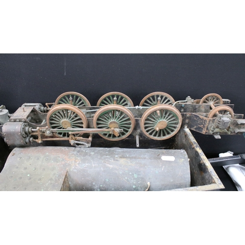 Large collection of large scale steam engine and locomotive parts and ...