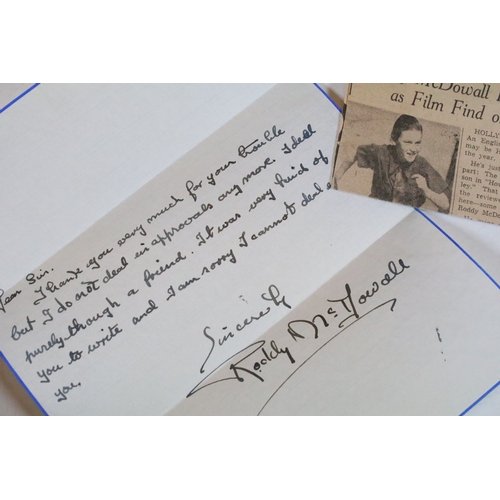 A collection of celebrity autographs to include John Spencer, Alex ...