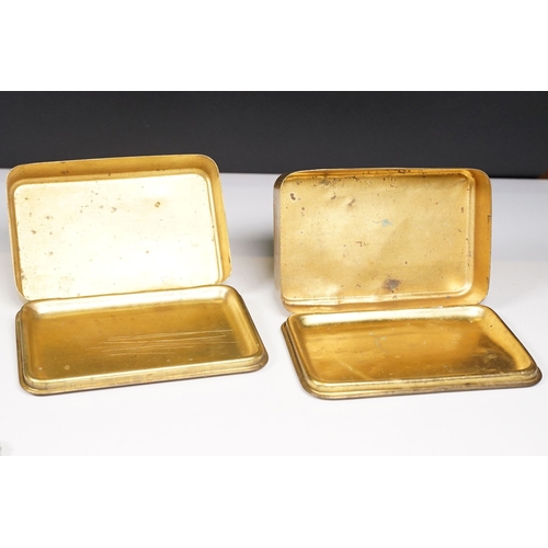 Two WWI Princess Mary Gift fund brass tin boxes- Christmas 1914 ...