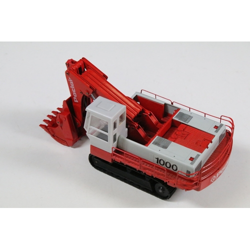 Two boxed 1/50 CEF 1000 Poclain Excavator diecast models, contained ...