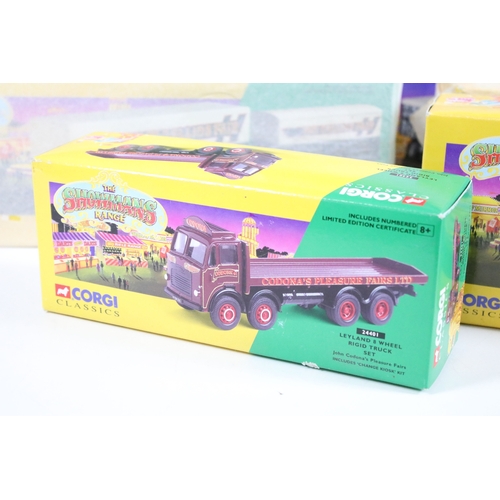 12 Boxed Corgi The Showman's Range diecast models to include 09901 ERF ...