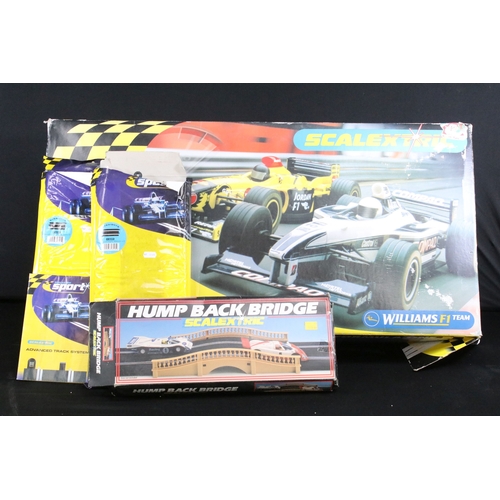 Boxed Scalextric Formula One set, complete with slot cars, controllers ...