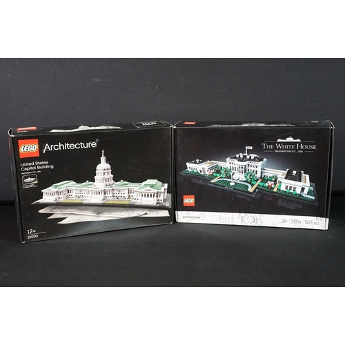 Lego - Two boxed Lego Architecture sets to include 21030 United States ...