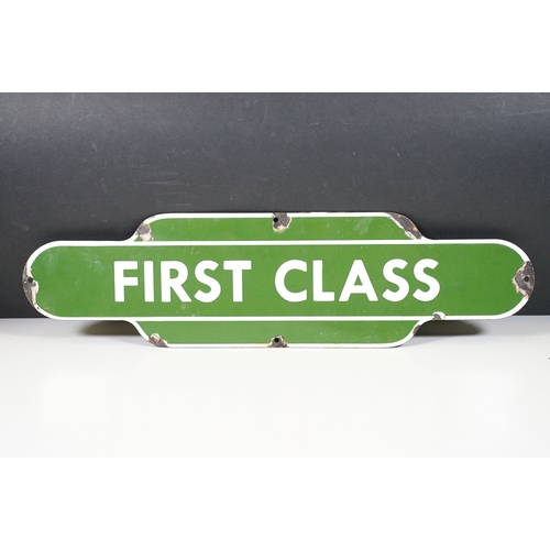 Enamel Sign - British Railways First Class railway totem enamel sign ...