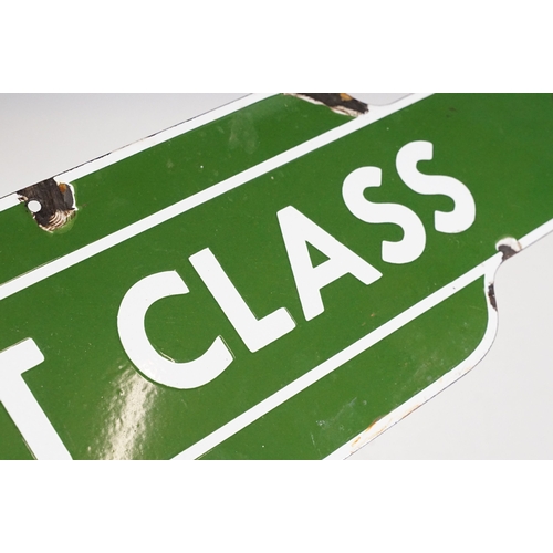 Enamel Sign - British Railways First Class railway totem enamel sign ...