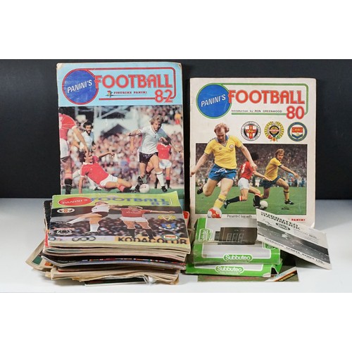 Collection of mostly 1980s football sticker albums to include Panini's ...
