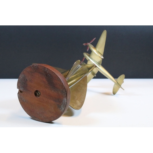 Trench art sculpture formed of a shell casing body and topped with a ...