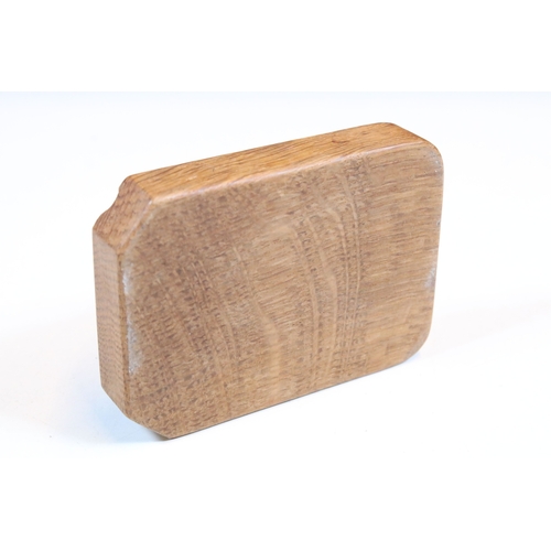 'Lizardman' oak ashtray by 'Robert Mouseman' craftsmen featuring a ...