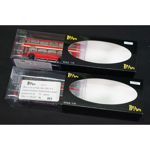 20 Boxed / cased Britbus diecast model buses to include ES-14 Wilts ...