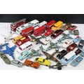 38 Mid 20th C onwards playworn diecast models to include Dinky and ...