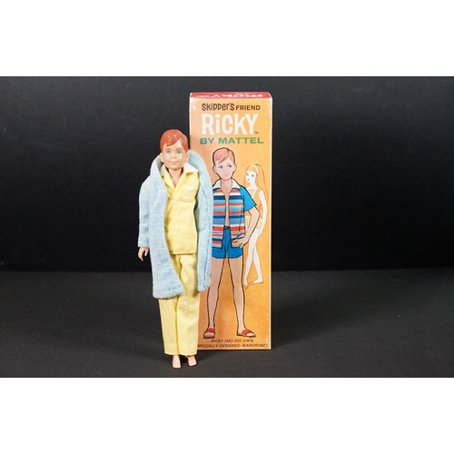 Boxed Mattel Skippers Friend Ricky doll, in bedtime outfit consisting ...