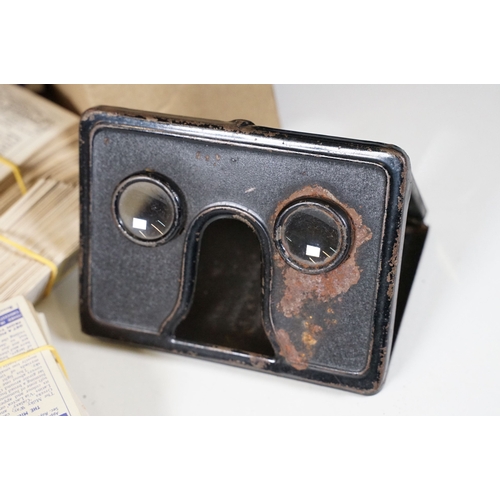 Late 19th century / early 20th century folding metal stereoscope ...