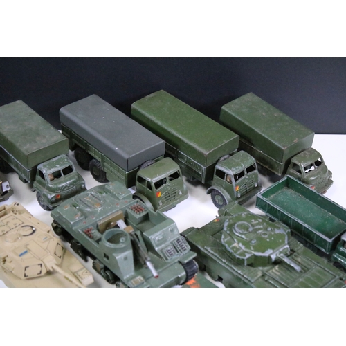 Around 60 mid 20th C play worn Dinky military diecast models to include ...