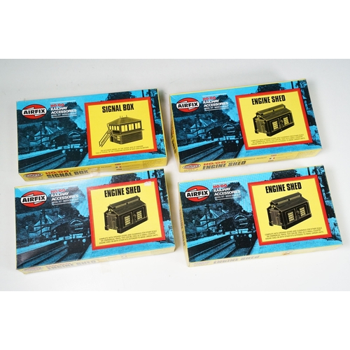 23 Boxed Airfix HO/OO scale plastic model kits to include 5 x Railway ...