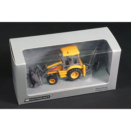 10 Boxed 1/50 MotorArt diecast models to include 100058 Kalmar, Rottne ...