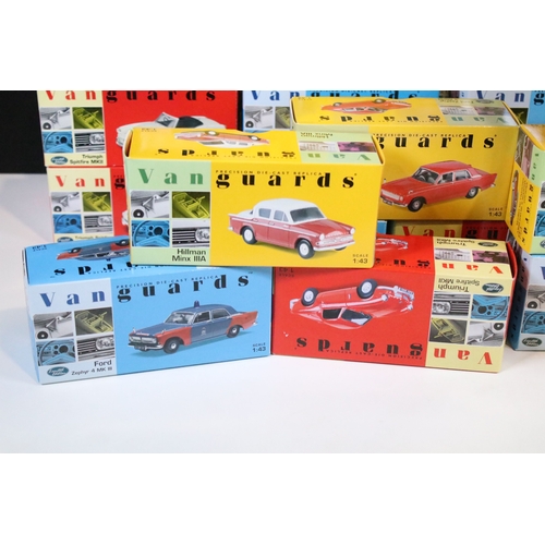 38 Boxed Vanguards diecast models to include VA06102 Ford Zodiac MkII ...