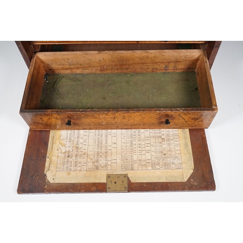 Antique Emir, London wooden 5 drawer engineers chest, or toolmakers ...