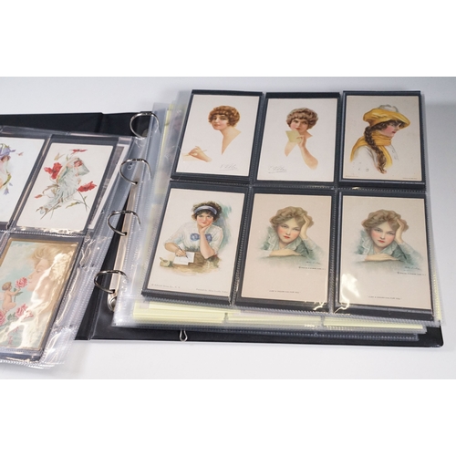 Collection of early 20th century postcards, to comprise glamour, beauty ...