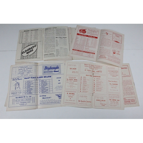 Eight Scottish football programmes from the 1950s to include Queens ...