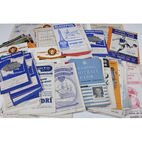 Around 80 1950s football programmes featuring various clubs to include ...