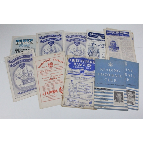 Around 80 1950s football programmes featuring various clubs to include ...