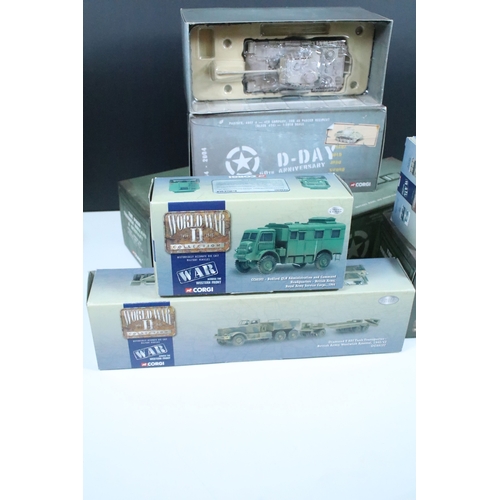 Eight boxed Corgi military related diecast models to include CC60306 ...
